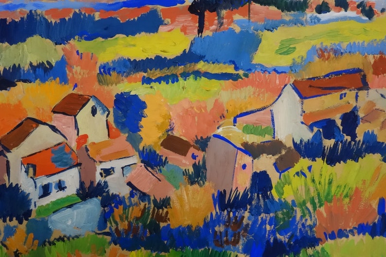 Fine French Fauvism Matisse Derain Era Original Landscape - Etsy