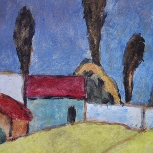 Early German Expressionism Kandinsky Era Original Oil Landscape ...