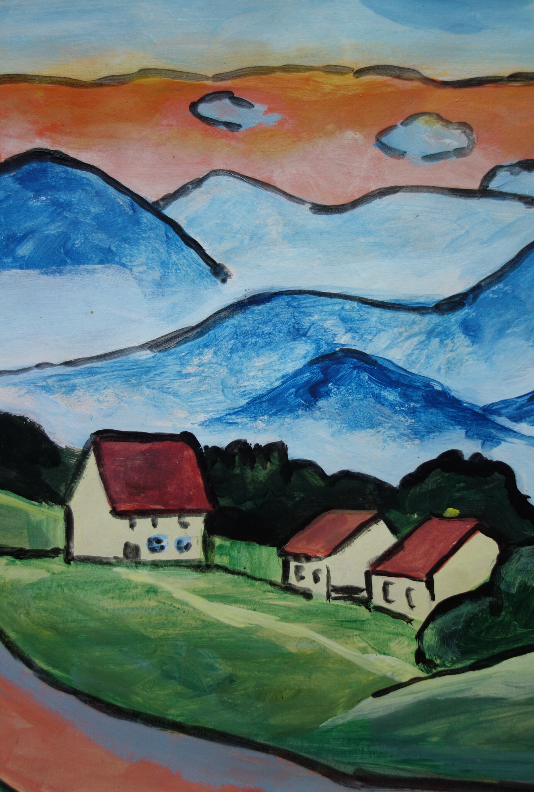 Early German Expressionism Kandinsky Era Original Oil Landscape ...