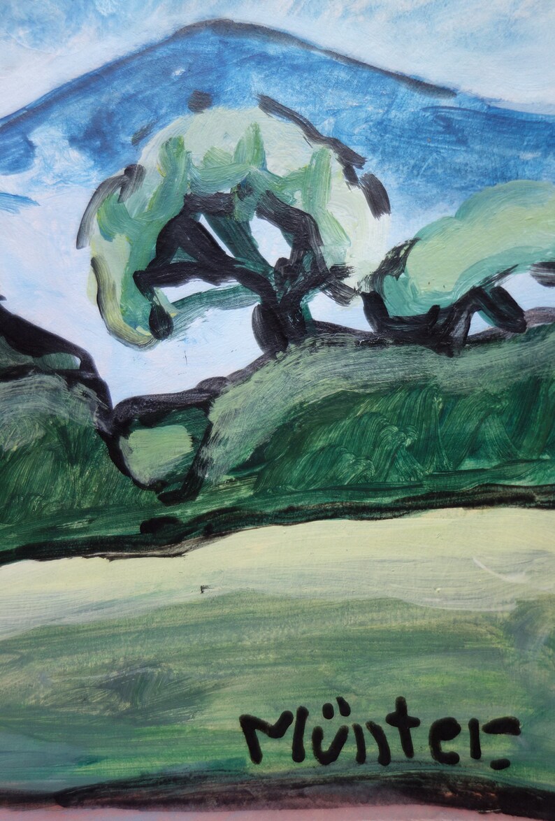 Early German Expressionism Kandinsky Era Original Oil Landscape ...