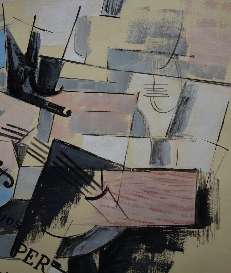 Remarkable French Cubist Still Life Painting, Picasso Braque Era ...