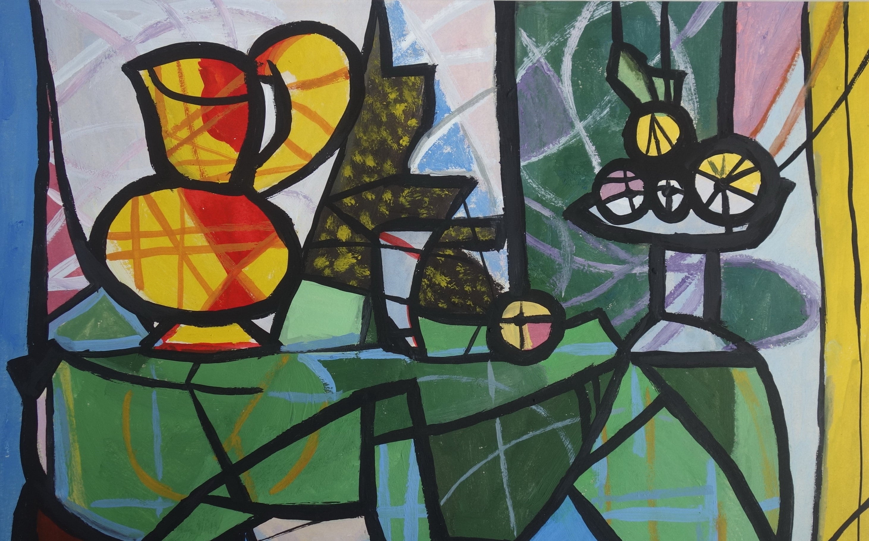Remarkable French Cubist Still Life Painting, Picasso Braque Era ...