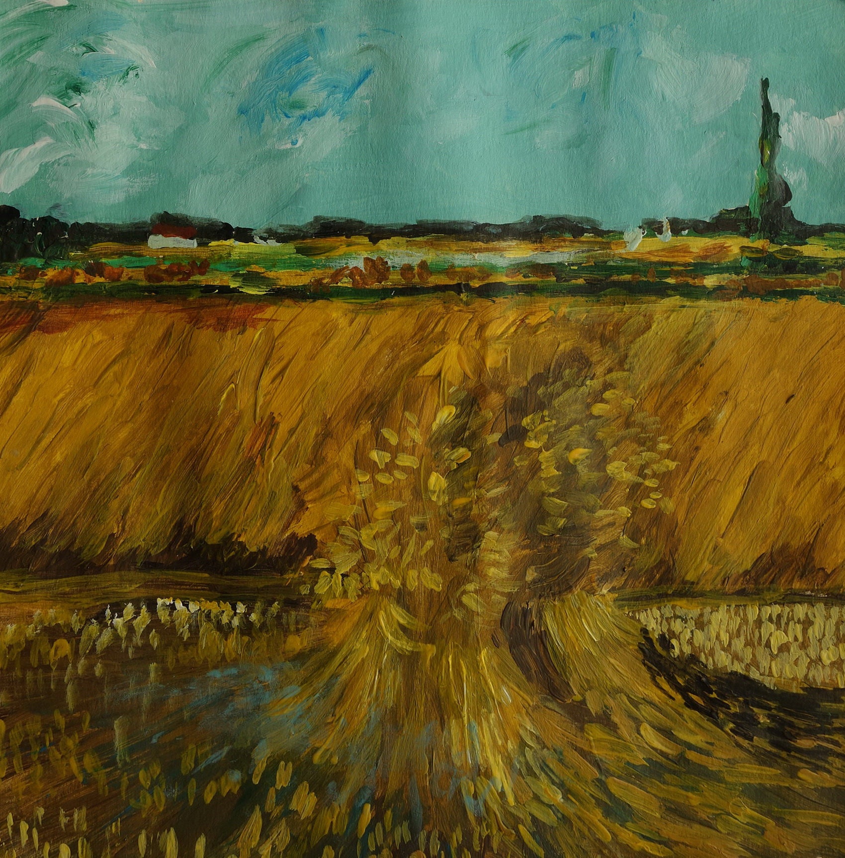 Fine Post Impressionist Original Oil Painting Landscape - Etsy