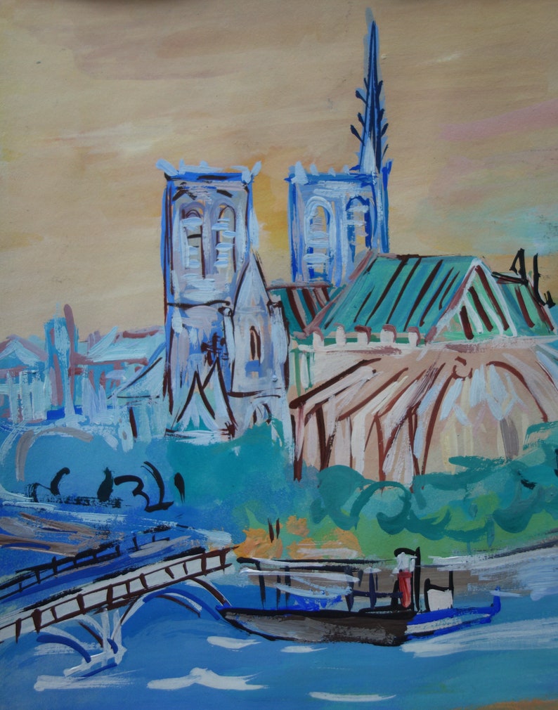 Fine French Fauvism, Matisse, Derain Era Original Landscape Painting ...