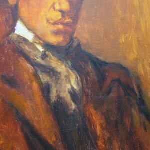 Fine Art, Rare Cubist Painting – Portrait, Neo-classic Period, Signed ...