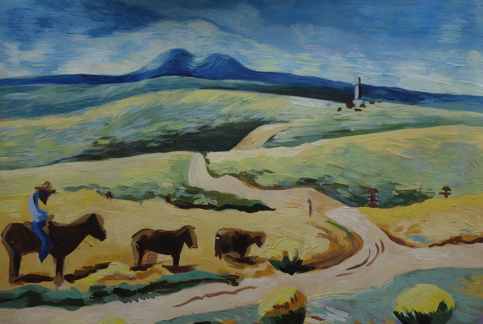 Fine Early American Modernist Painting Landscape Signed - Etsy