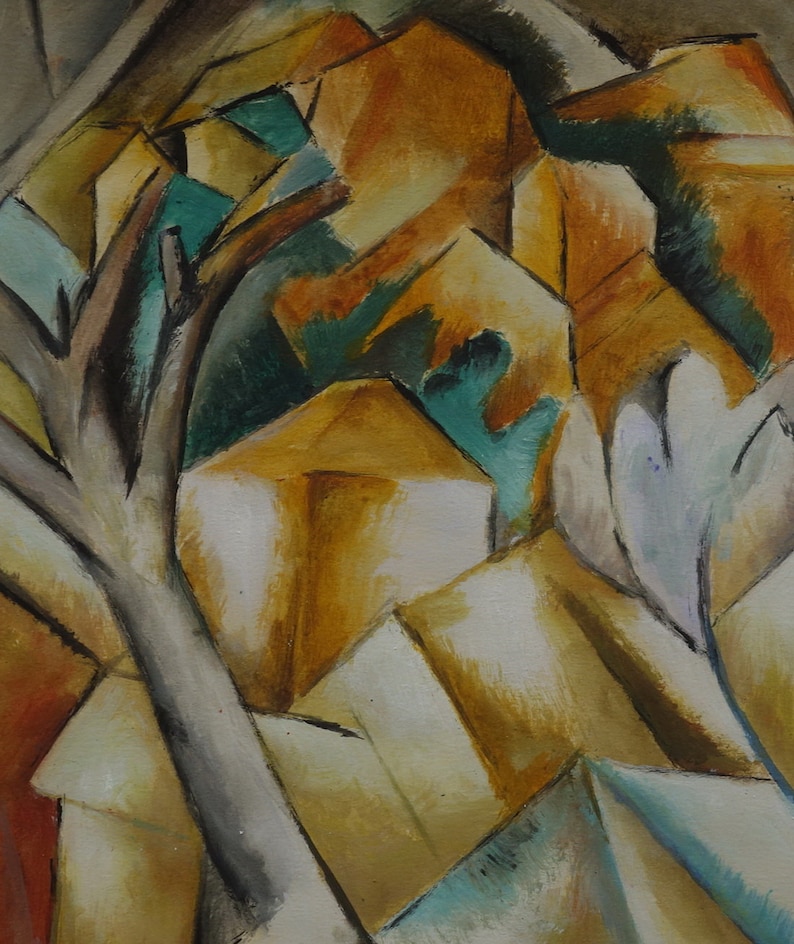 Fine Art, Rare Cubist Painting – Landscape, Signed, Georges Braque - Etsy