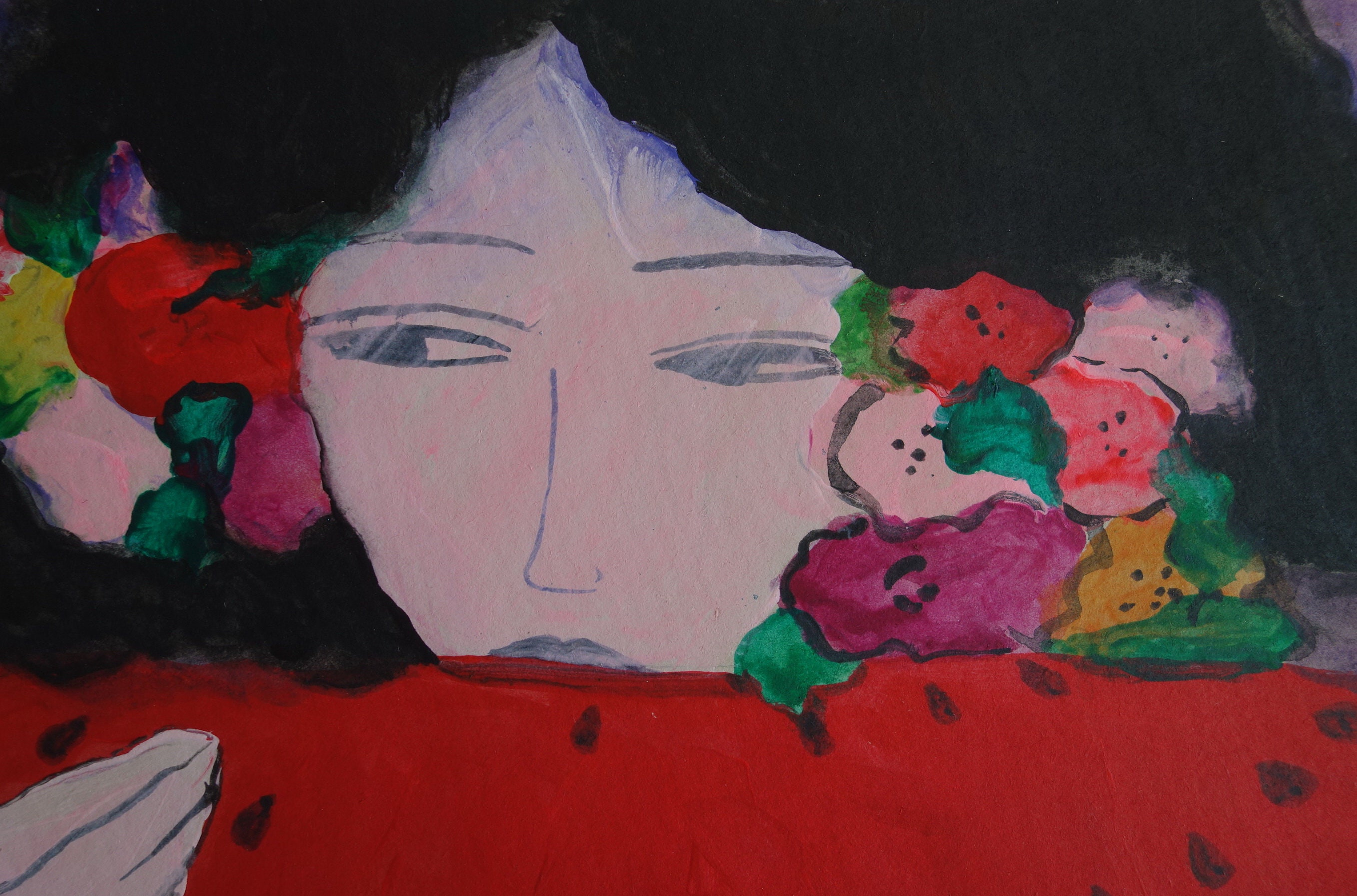 Fine Mexican Art Abstract Modernism Painting Portrait, Signed & Marked ...