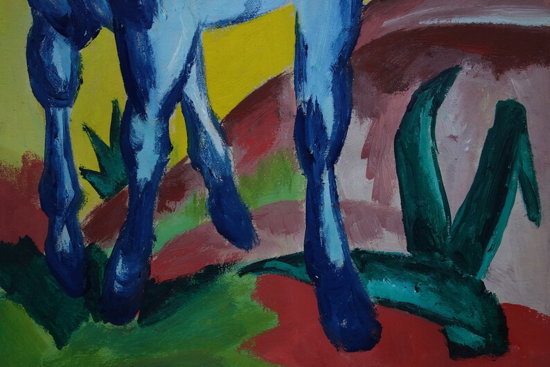 Fine German Abstract Expressionism Kandinsky Era Original Oil Painting ...