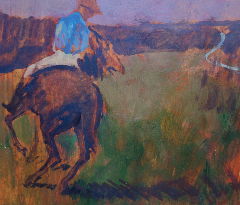 Fine Art, Rare Impressionist Painting – Jockey, Signed, Edgar Degas - Etsy