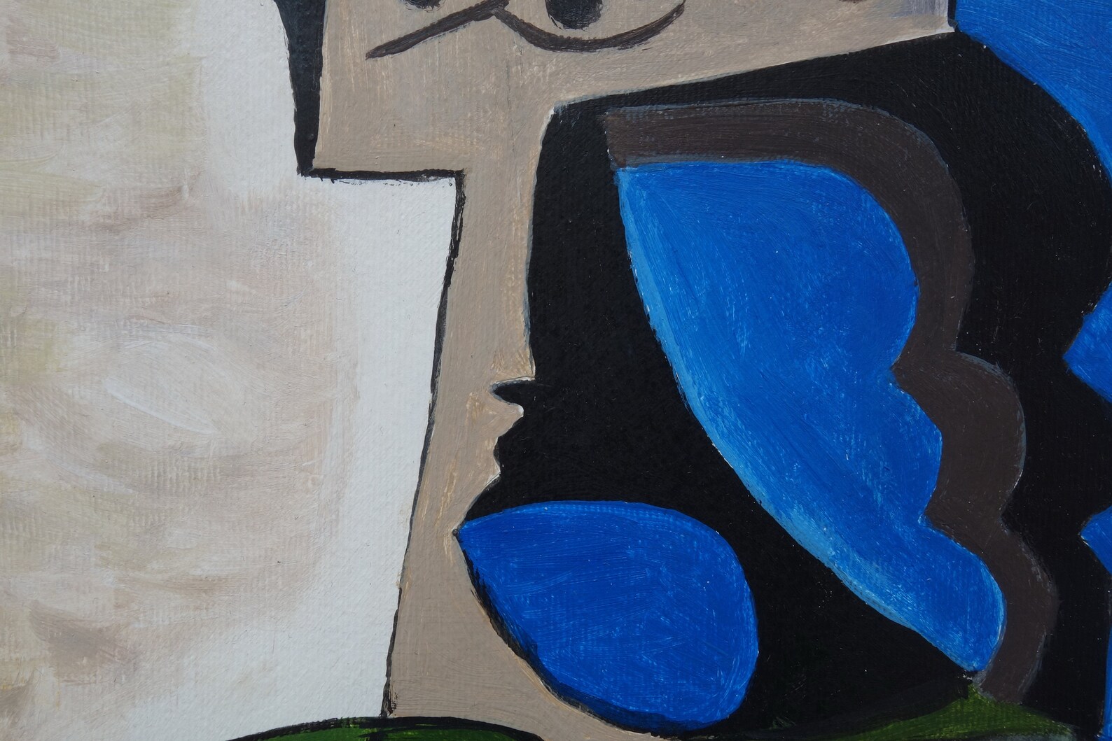 Very Rare Art Unique Cubist Oil Portrait Painting Signed - Etsy