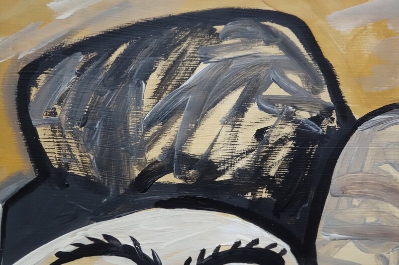Very Rare Art Unique Cubist Oil Portrait Painting Signed - Etsy