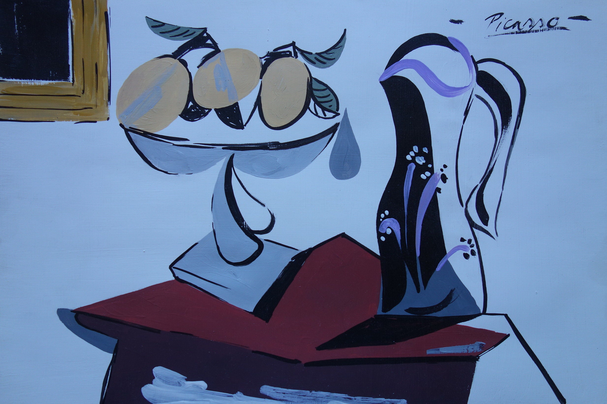 Remarkable French Cubist still life painting Picasso Braque | Etsy