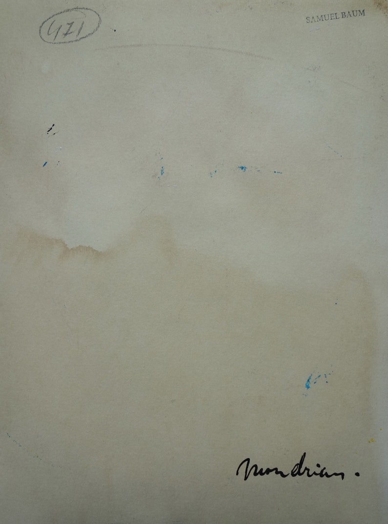 Fine Abstract Expressionism Painting, Minimalism, Signed Piet Mondrian ...