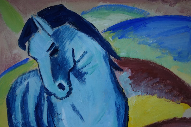 Fine German Abstract Expressionism Kandinsky Era Original Oil Painting ...