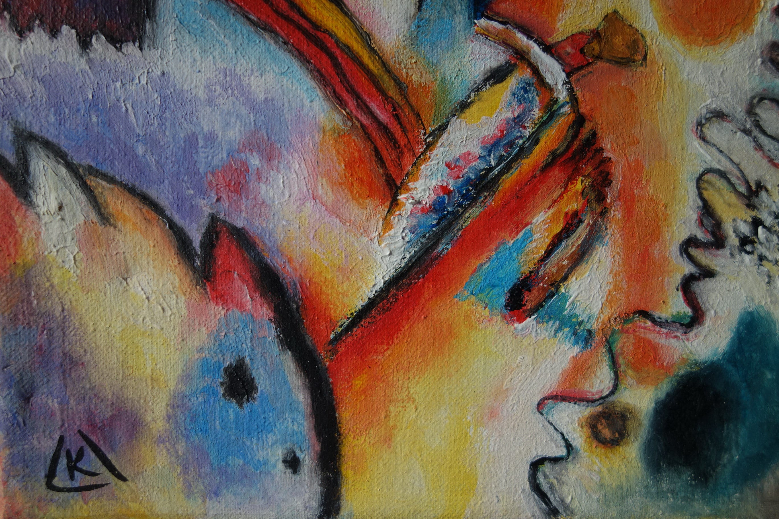 Fine Art, Rare Early Abstract Painting – Landscape, Signed, Wassily ...