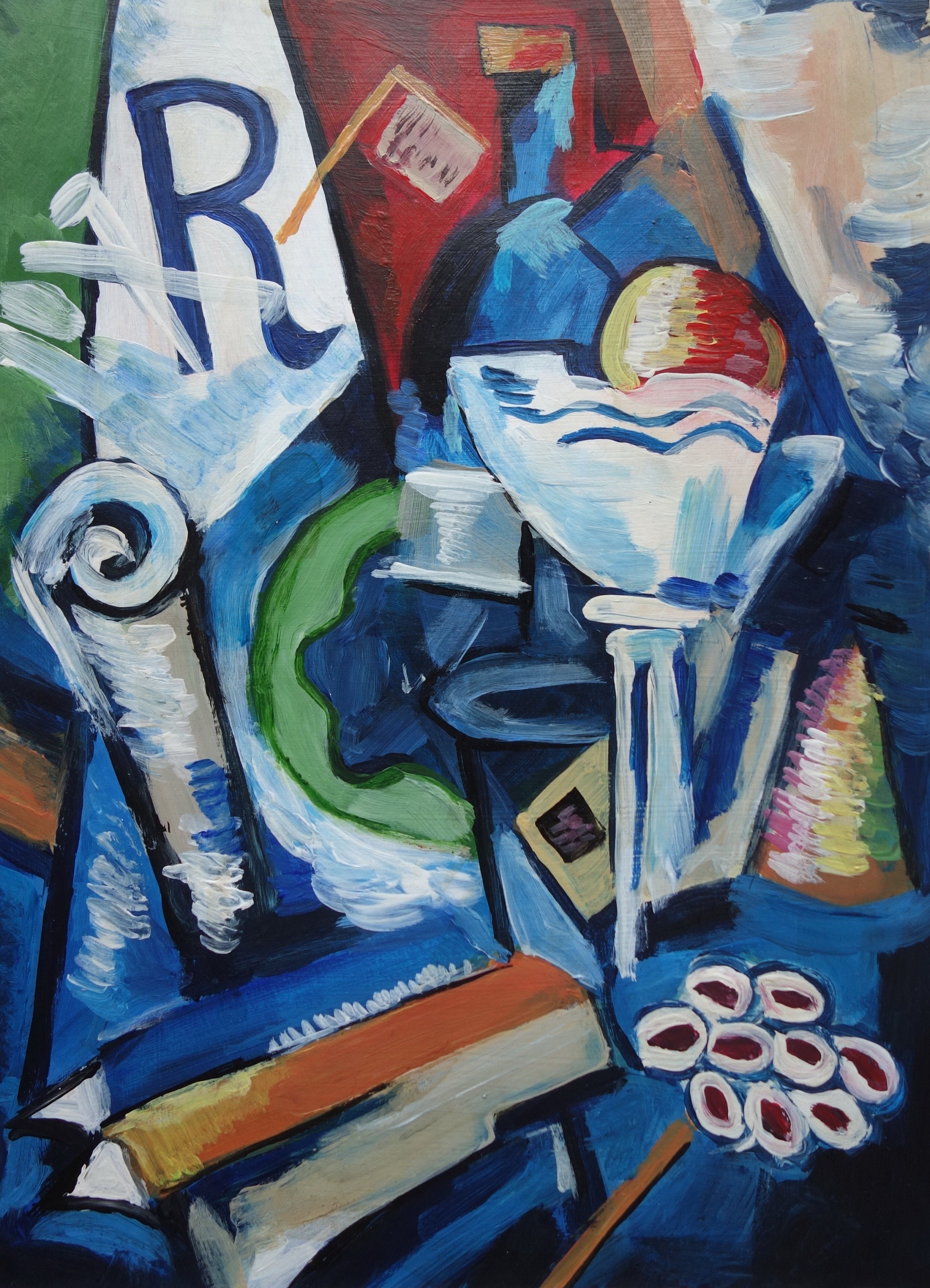 Rare French Cubist Still Life Painting - Etsy