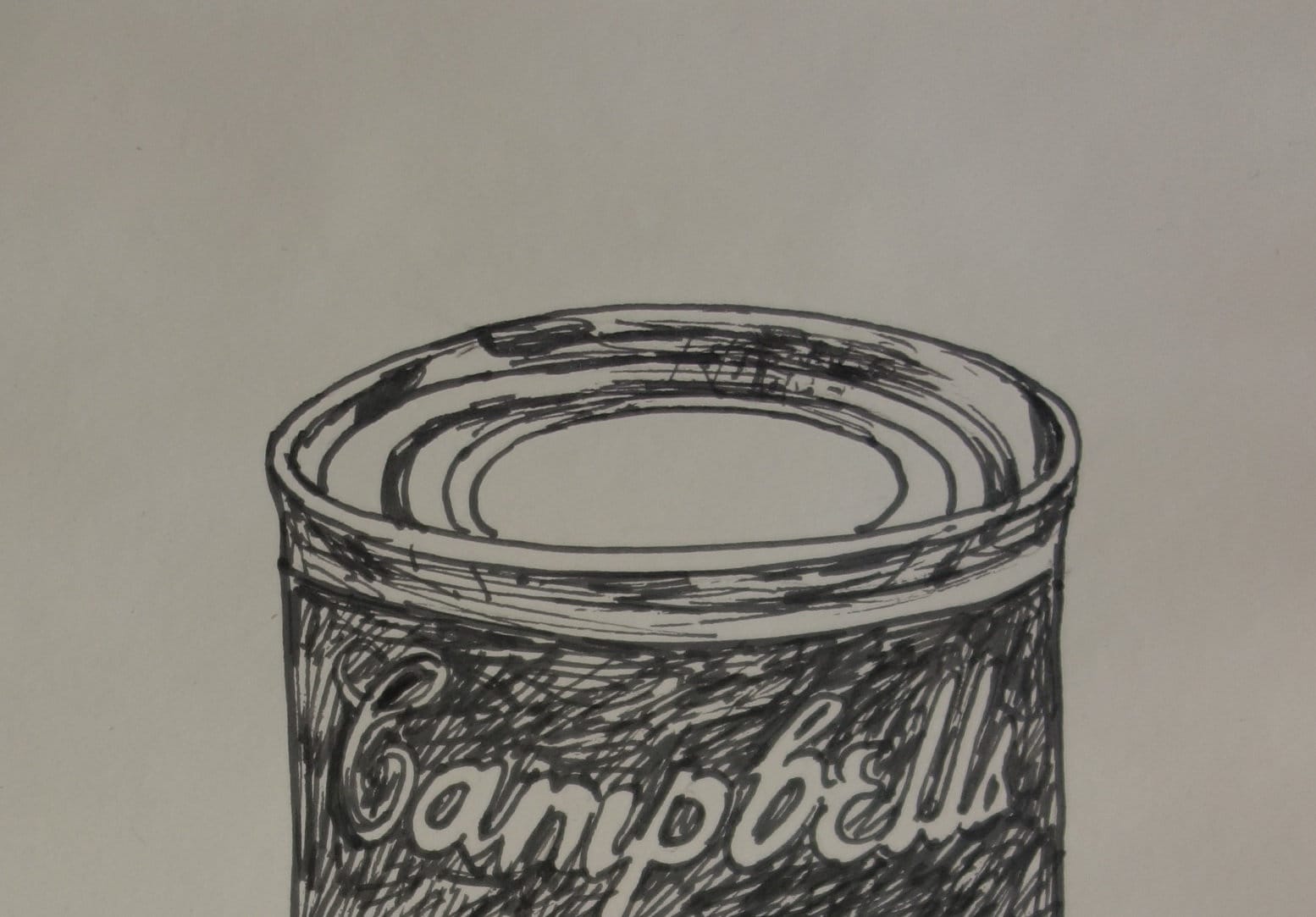 Fine American Pop Art Illustration Study Soup Can, Marked & Signed ...