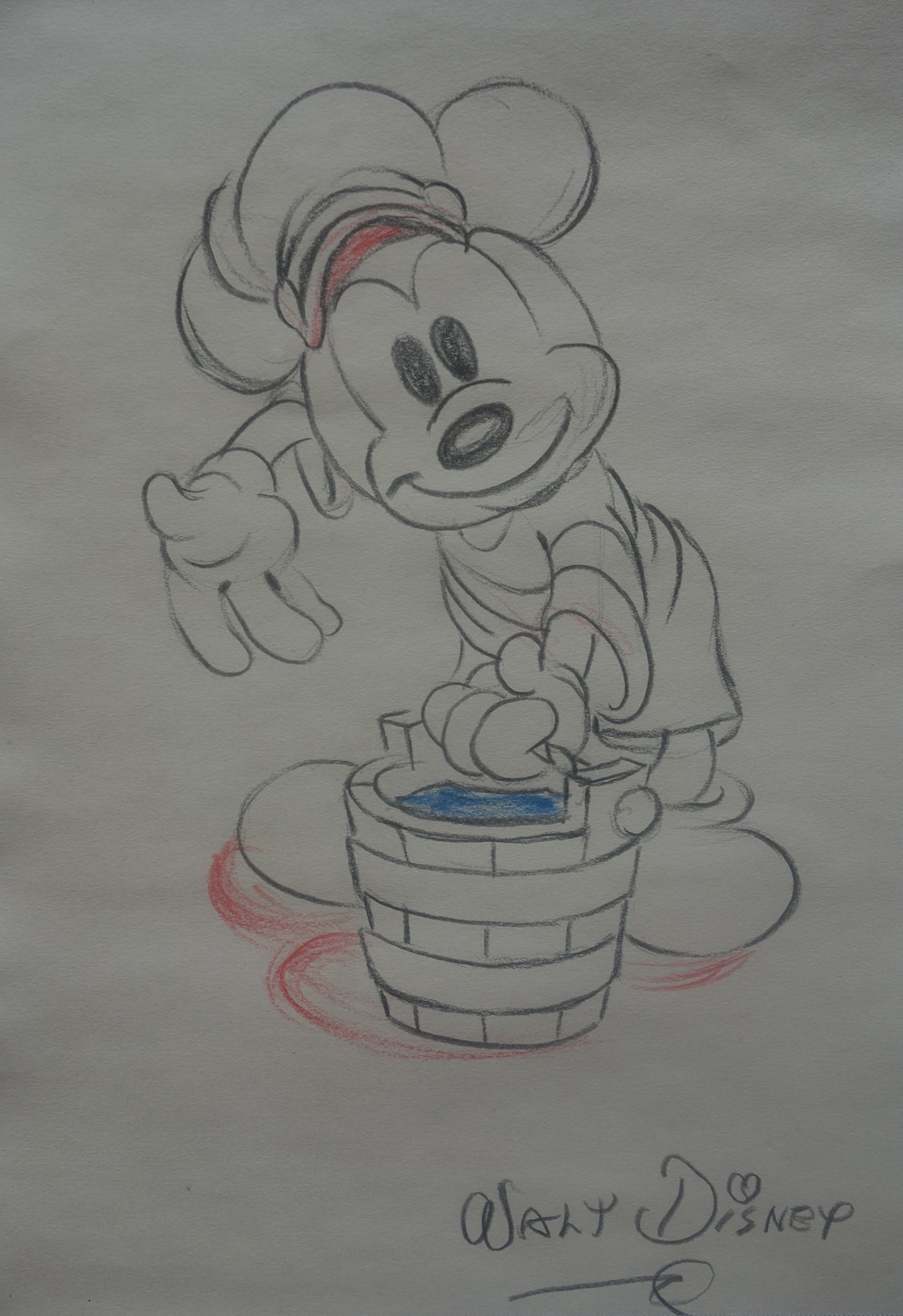Vintage Cartoon Walt Disney Mickey Mouse Study Drawing - Etsy