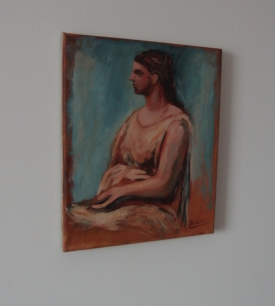 Fine Art, Rare Cubist Painting – Woman, Rose Period, Signed, Pablo ...