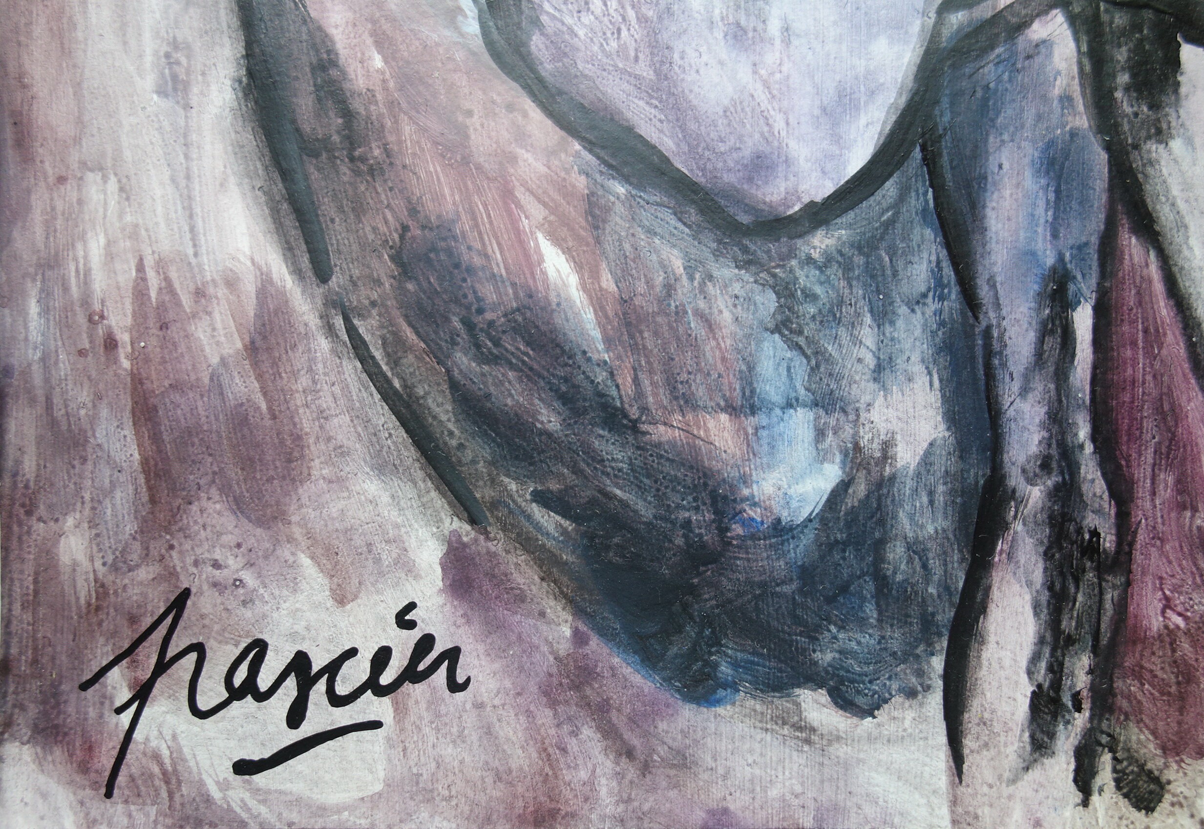 Fine French Expressionist, Original Gouache Painting, Modigliani ...