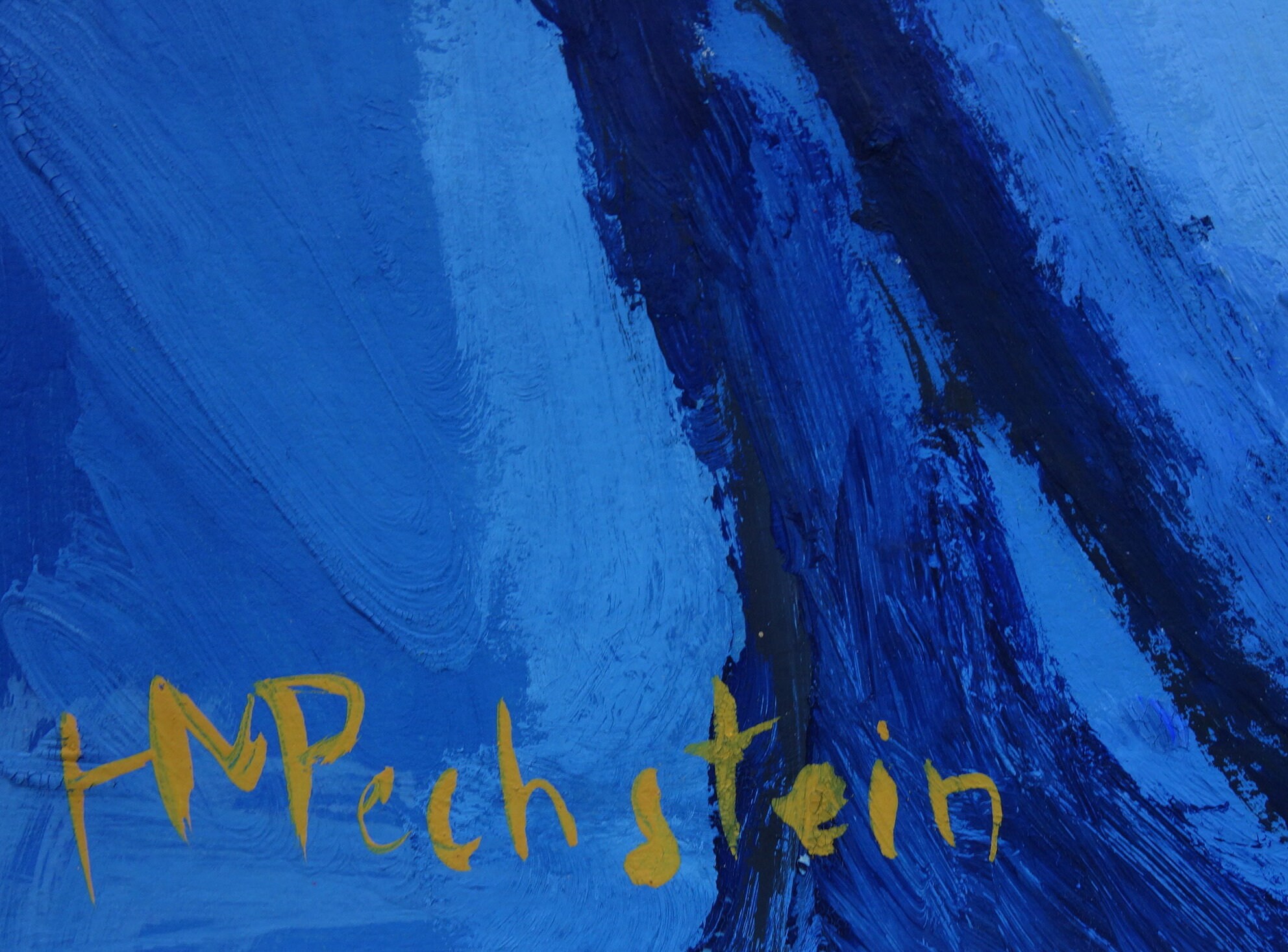 Fine Art, Rare Early Abstract Painting – Portrait, Signed & Marked ...