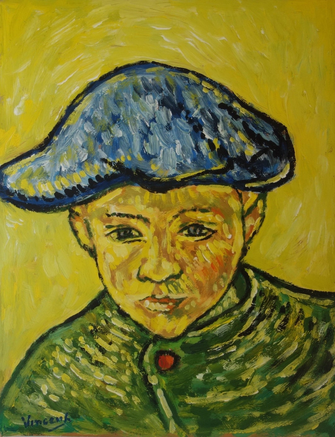Fine Post Impressionist, Oil Painting – Portrait of a Child, Signed ...