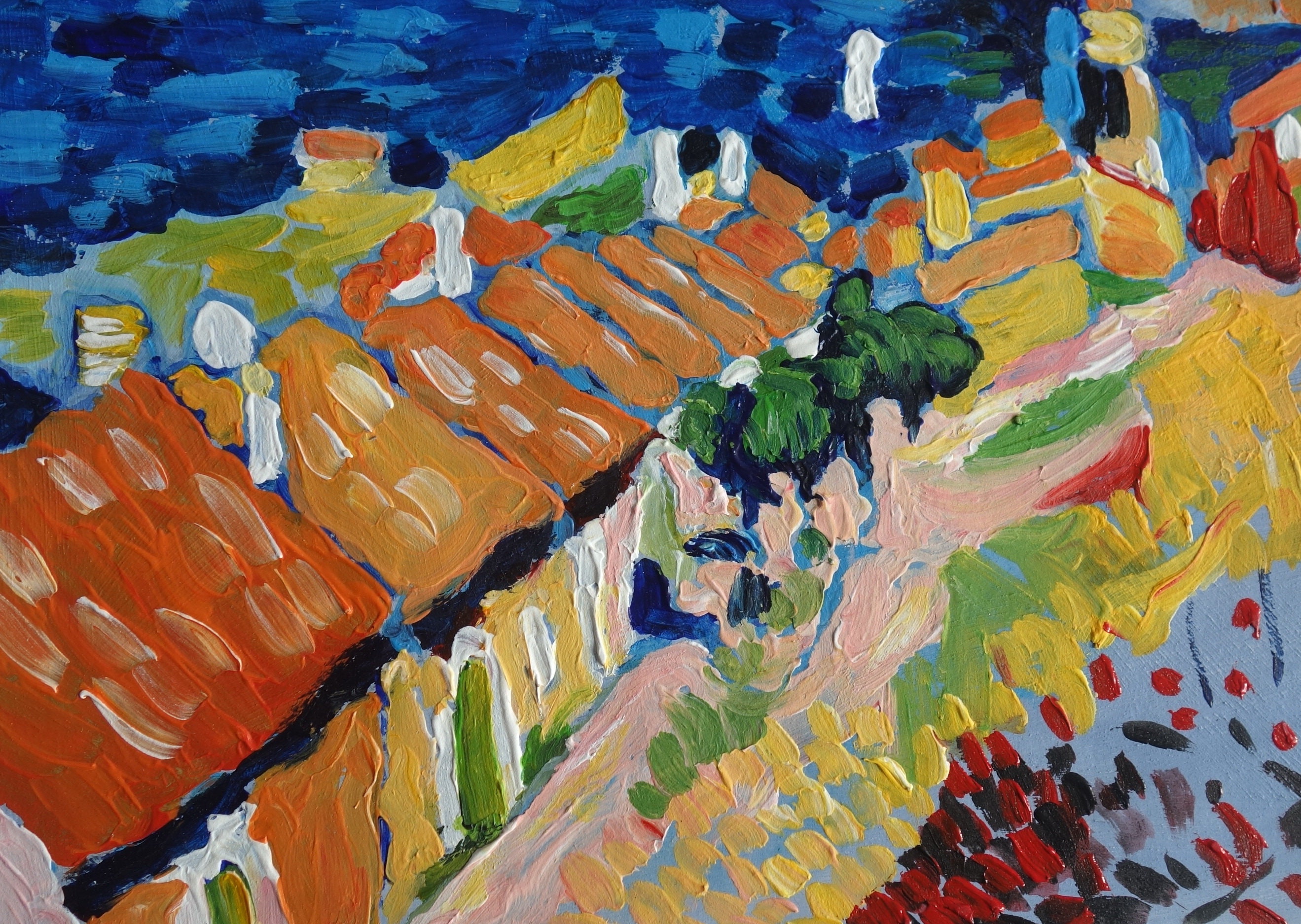 Fine French Fauvism, Matisse, Derain Era Original Landscape Painting ...