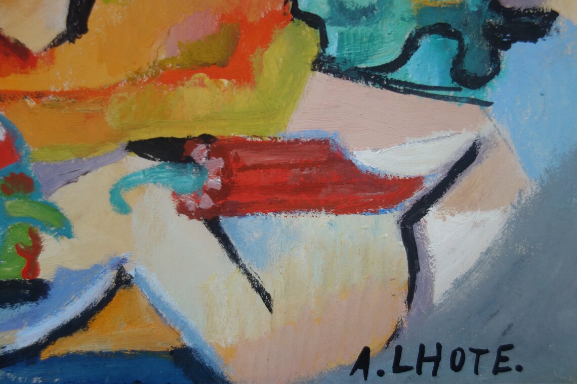 Fine French Cubism Picasso Era Original Still Life Painting - Etsy