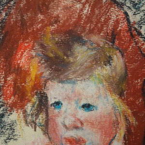 Fine American Impressionist Pastel Painting – Portrait, Signed, Mary ...