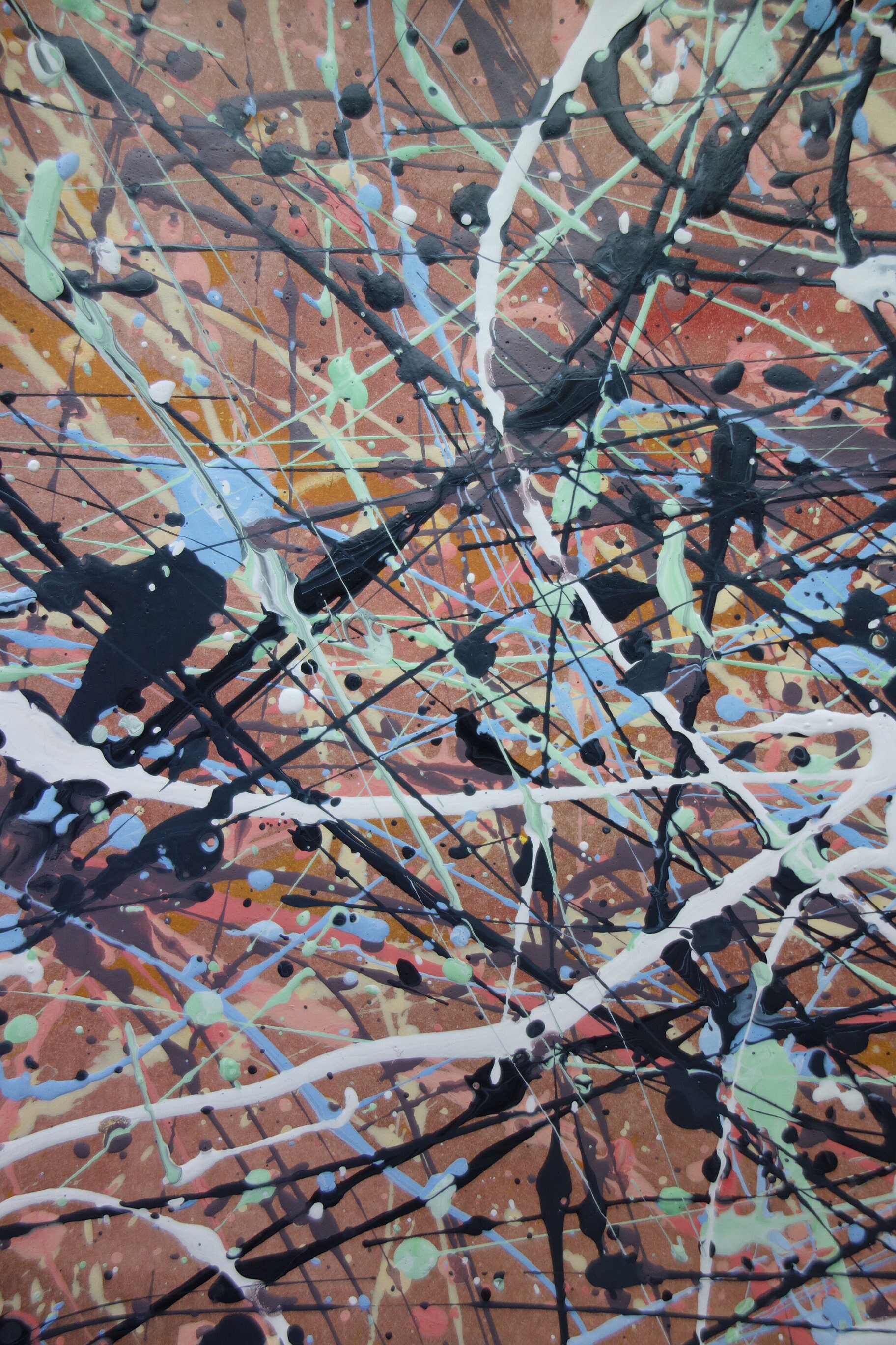 Fine Unique Drip Painting Marked & Signed Jackson Pollock - Etsy