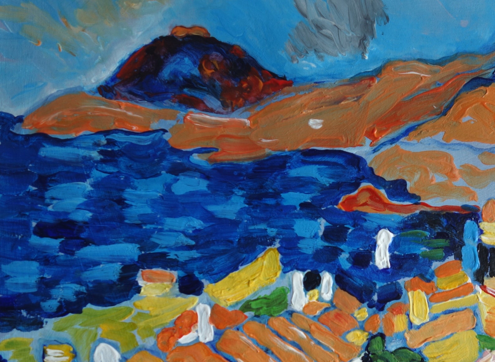 Fine French Fauvism, Matisse, Derain Era Original Landscape Painting ...