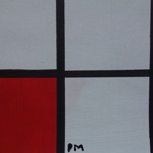 Fine Abstract Expressionism Painting, Minimalism, Signed Piet Mondrian ...