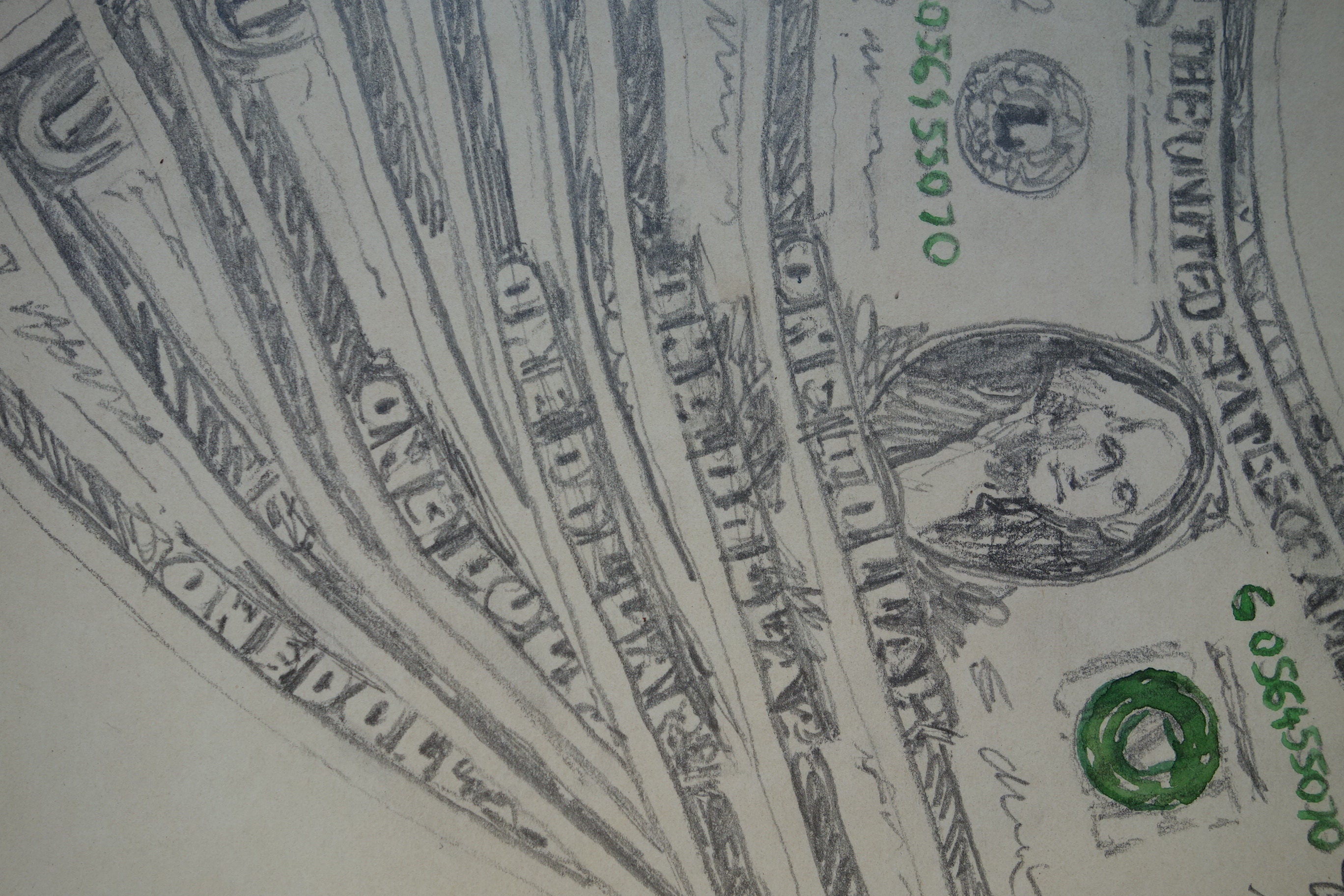 Fine Unique Pop Art Painting Dollar Bills, Signed, Andy Warhol - Etsy