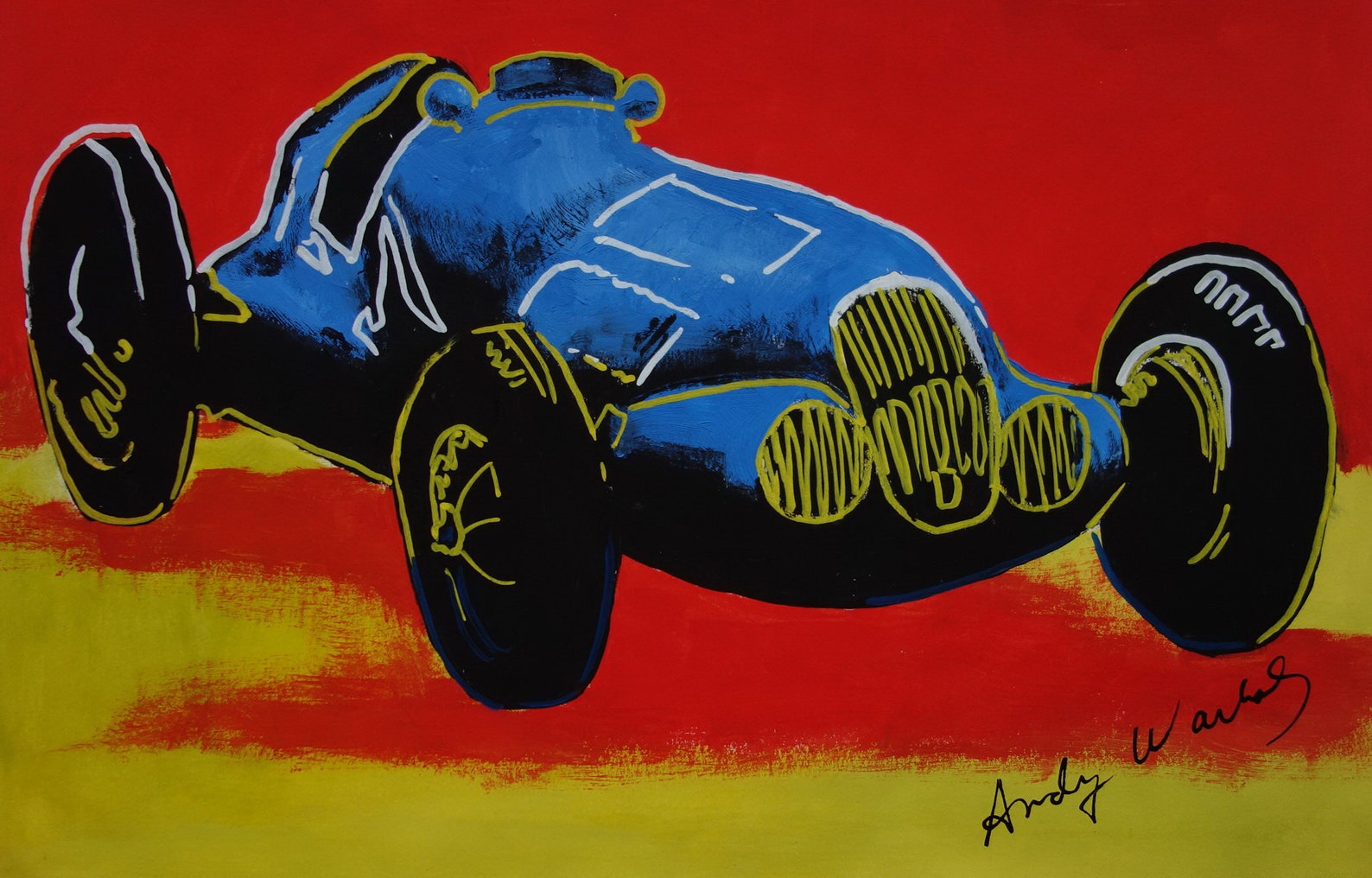 Fine Unique Pop Art Painting Car Signed Andy Warhol - Etsy