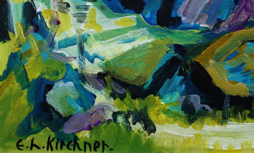 Early German Expressionism Abstract Original Oil Landscape | Etsy