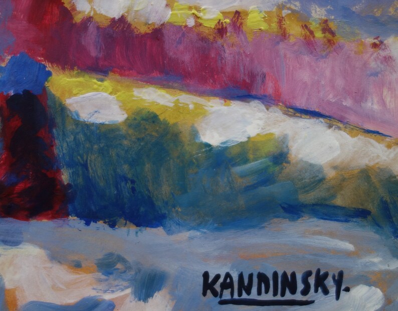 Fine Art, Rare Early Abstract Painting – Landscape, Signed, Wassily ...
