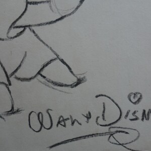 Vintage Cartoon Walt Disney Character Study Drawing | Etsy