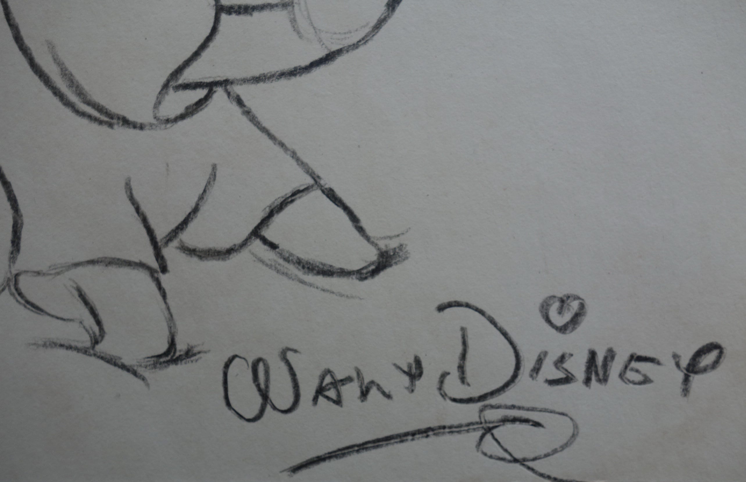 Vintage cartoon Walt Disney character study drawing | Etsy