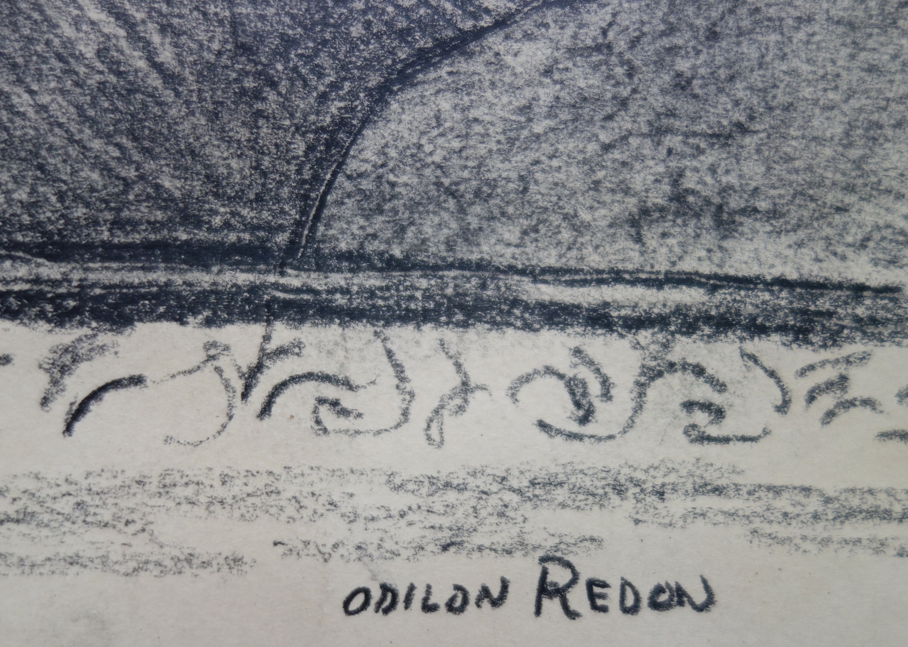 Fine Symbolist Charcoal Drawing Portrait Study Odilon Redon - Etsy