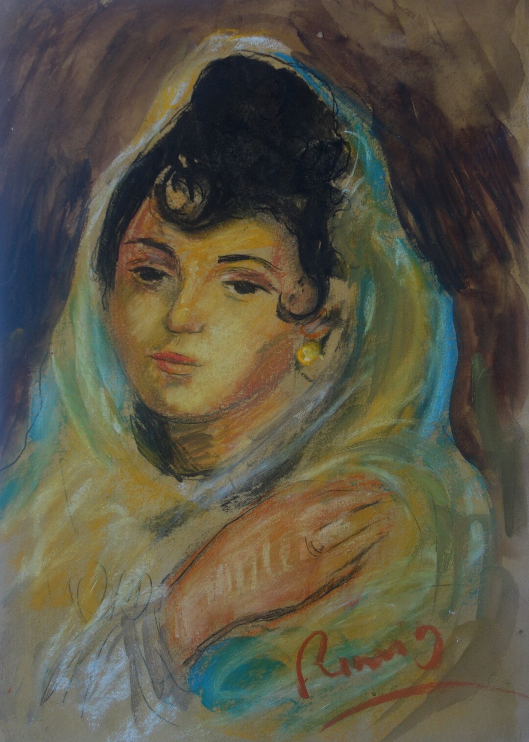 Fine Art, Rare Impressionist Painting – Portrait, Signed, Pierre ...