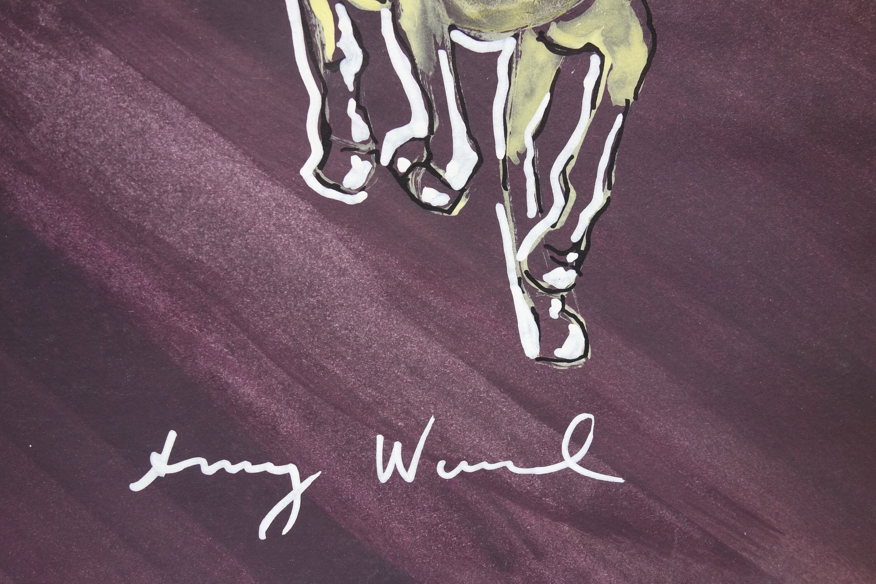 Fine Unique Pop Art Painting – Polo Player, Signed, Andy Warhol - Etsy