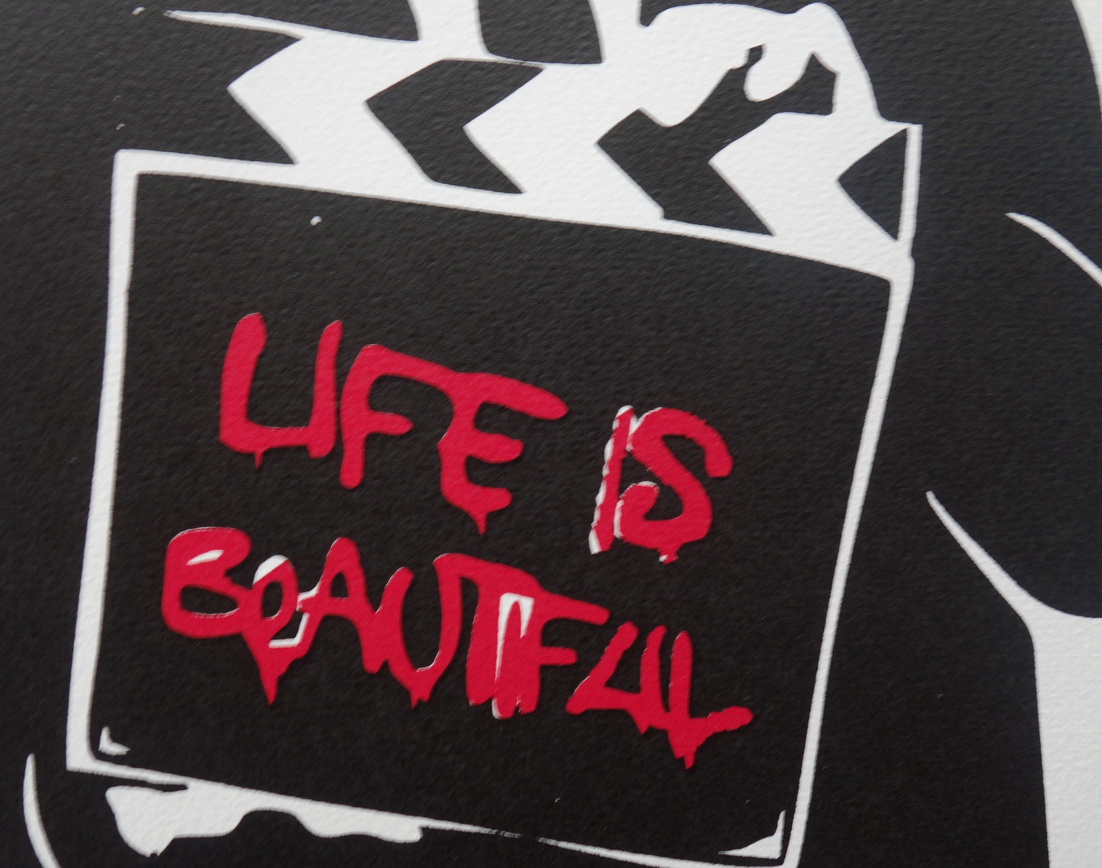 Limited Edition Pop Art Graffiti Life is Beautiful Silkscreen Serigraph ...