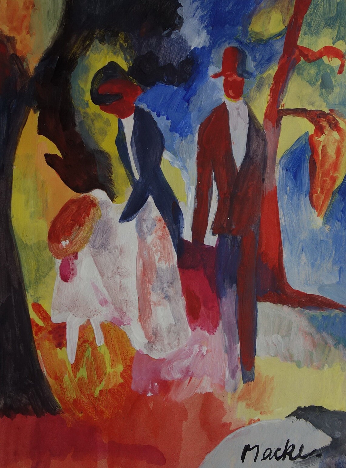 Fine German Rare Figurative Abstract Painting Landscape - Etsy