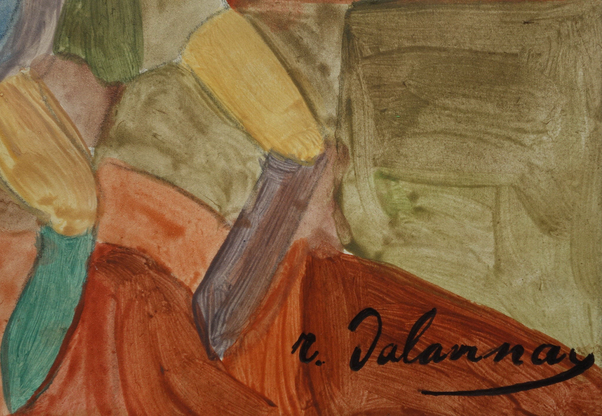 Fine French Cubism Picasso Era Original Figurative Landscape Painting ...