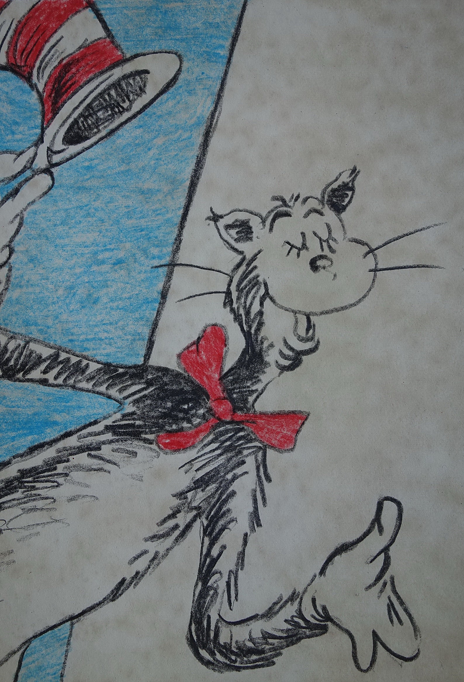 Vintage Cartoon Walt Disney Character Study Drawing Cat | Etsy