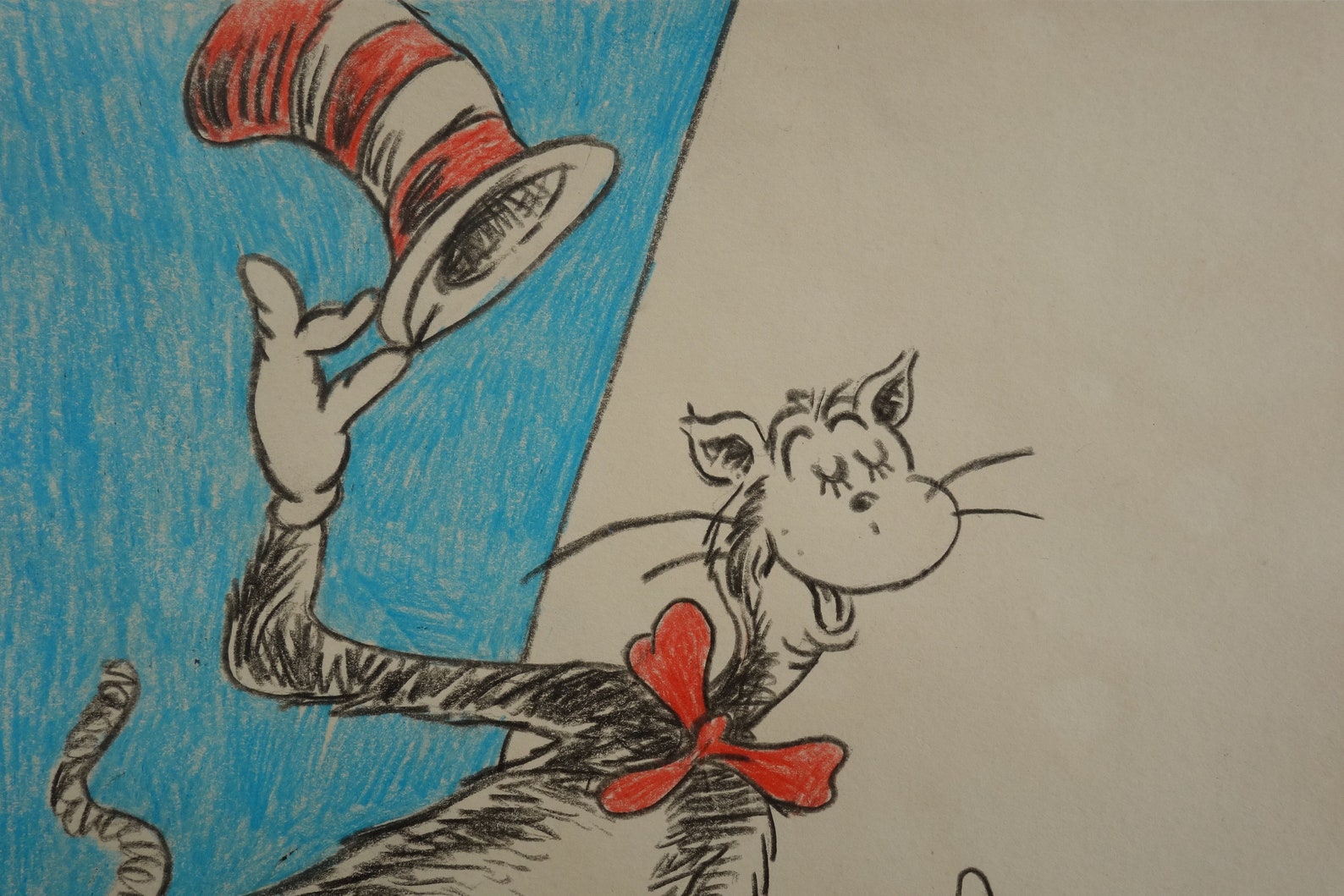 Vintage Cartoon Walt Disney Character Study Drawing Cat - Etsy