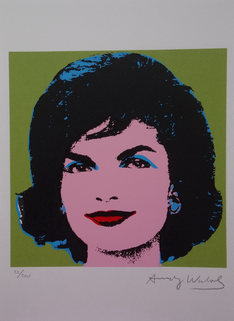 Fine POP ART Jackie Limited Edition Silkscreen Serigraph - Etsy