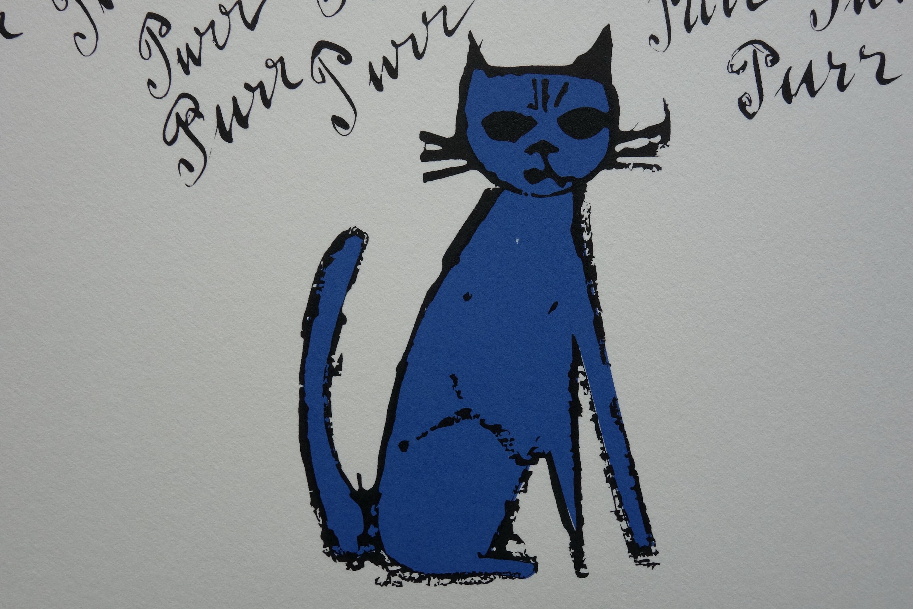 Limited Edition Fine POP ART Cat Sam Silkscreen Serigraph | Etsy