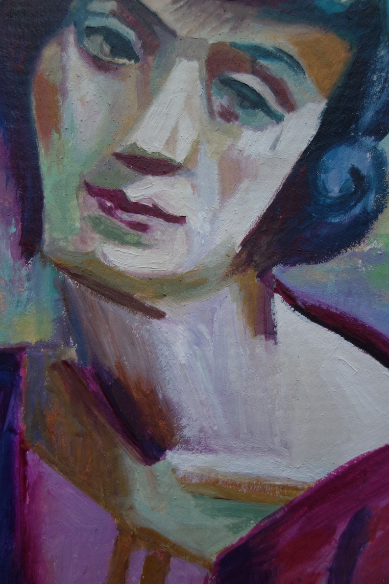 Fine French Cubism Picasso Era Original Portrait of a Woman - Etsy